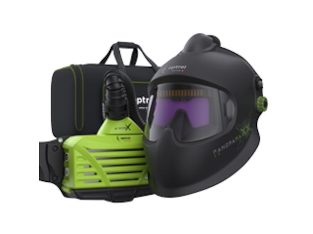 Optrel welding hood Panoramaxx with E3000 fresh air motor – Weldingshop.nl