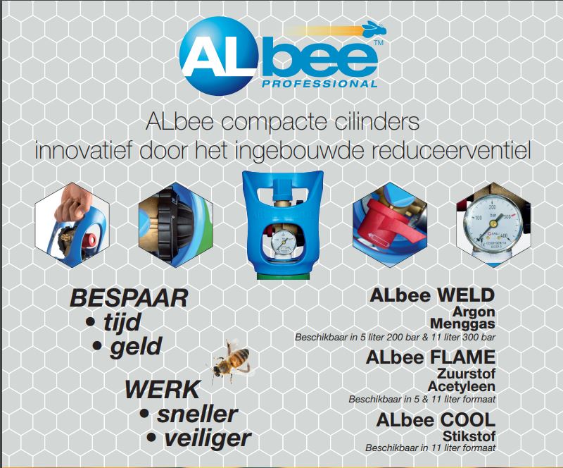 Albee Flame Acetyleen / Zuurstof set inclusief kar – Weldingshop