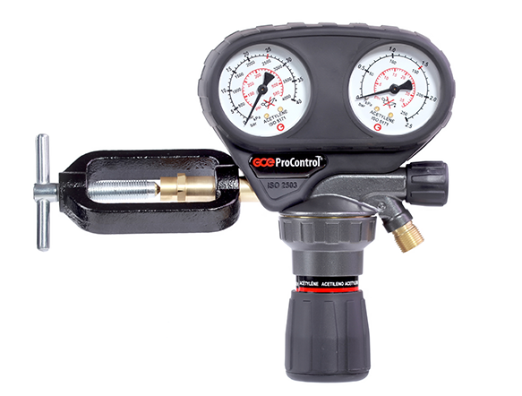 GCE Acetylene pressure reducing valve with mounting bracket | Weldingshop