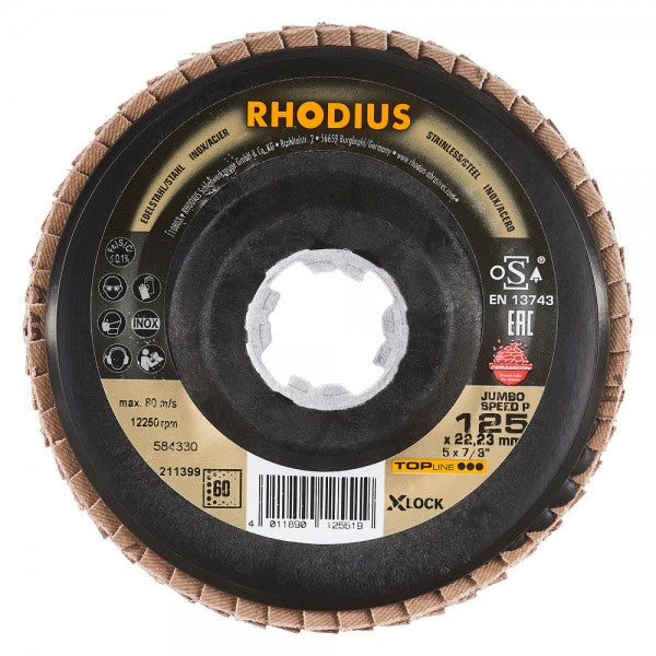 Rhodius Jumbo Speed Extended Flap grinding disc X-Lock – Weldingshop.nl